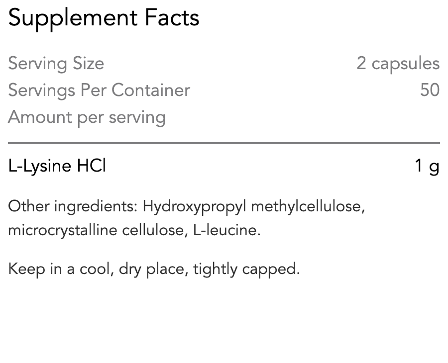 L-Lysine - DailyBenefit.com